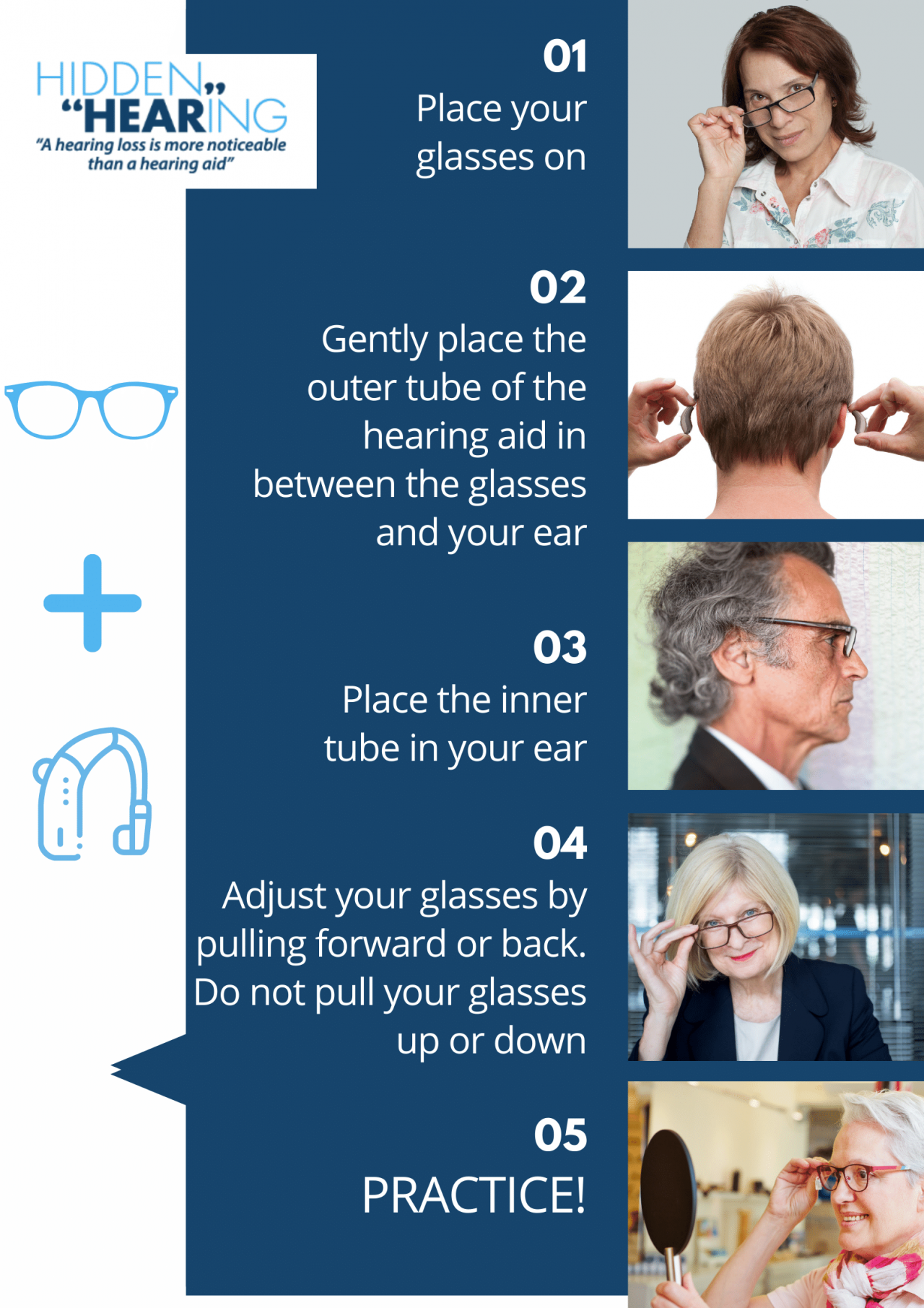 Wearing Hearing Aids With Glasses - Hidden Hearing | Independent ...